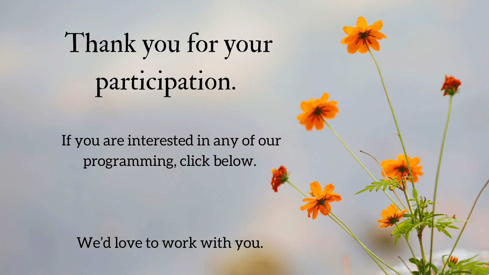 *Thank You Survey - Shared Lotus